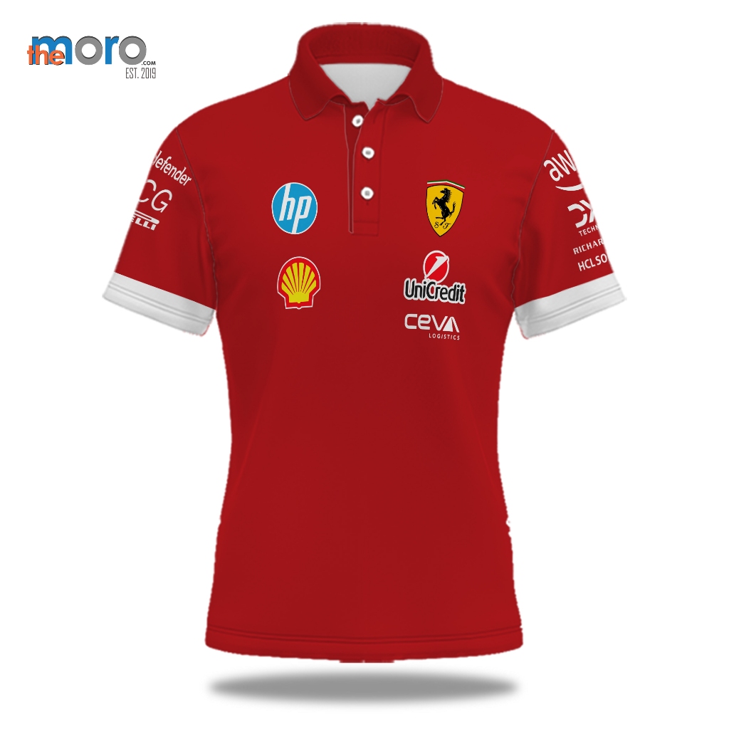 Jual the moro - Kaos Baju Polo/Kerah JERSEY F1 Ferrari 2025 Driver ...