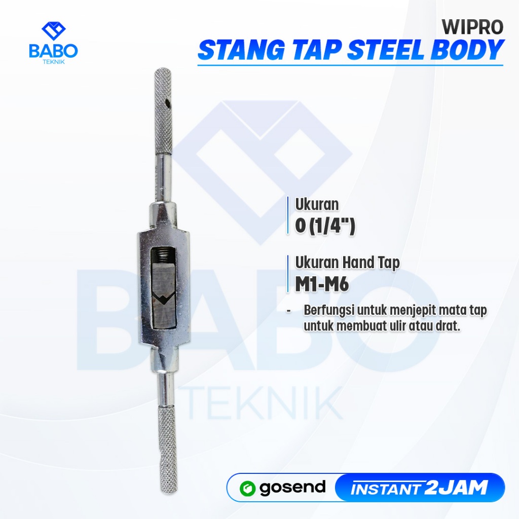 Jual WIPRO - Stang Tap Body Steel Heavy Duty - STB - 0 (1/4") | Shopee Indonesia