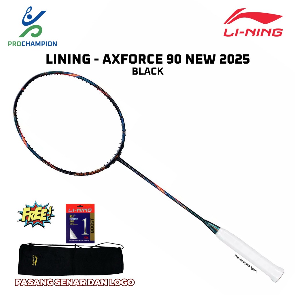 Jual Raket Badminton Lining Li-Ning Axforce 90 Black Edition AYPV001 ...