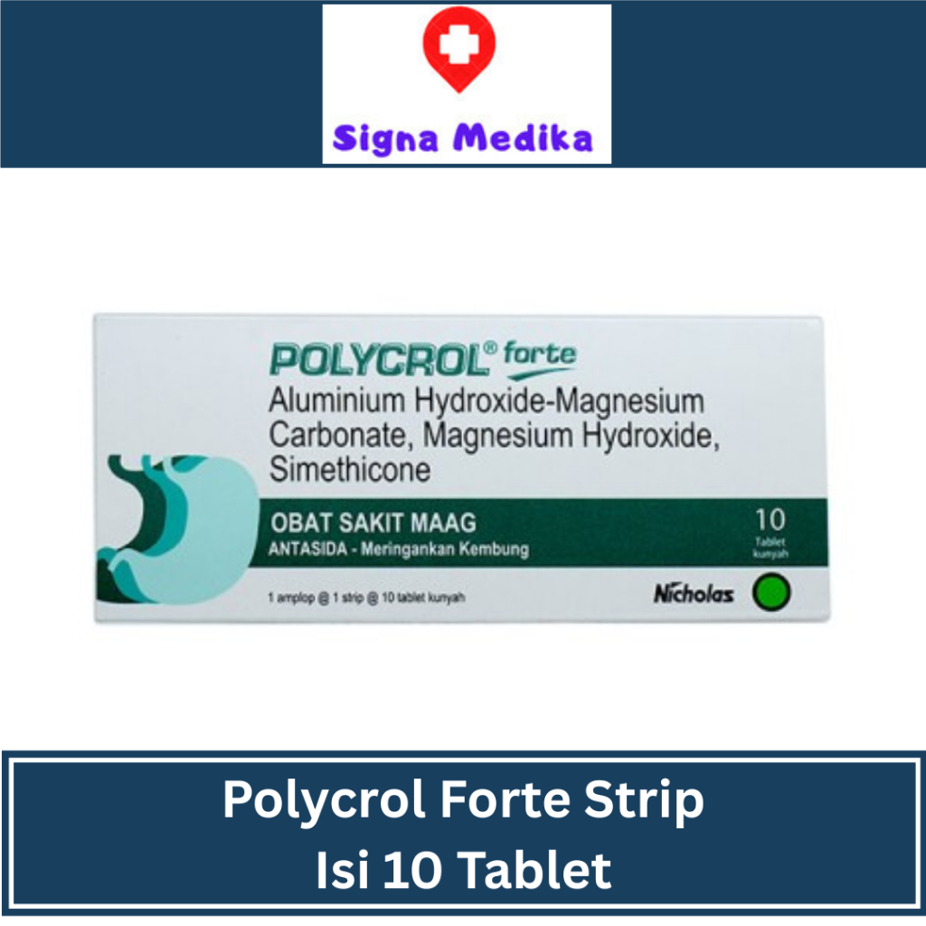 Jual Polycrol Forte Strip Isi 10 Tablet - Obat Sakit Maag | Shopee ...