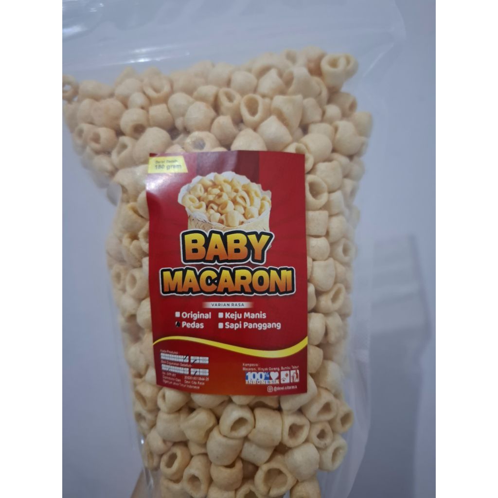 Jual baby macaroni - makanan ringan (kemasan 180 gr) | Shopee Indonesia