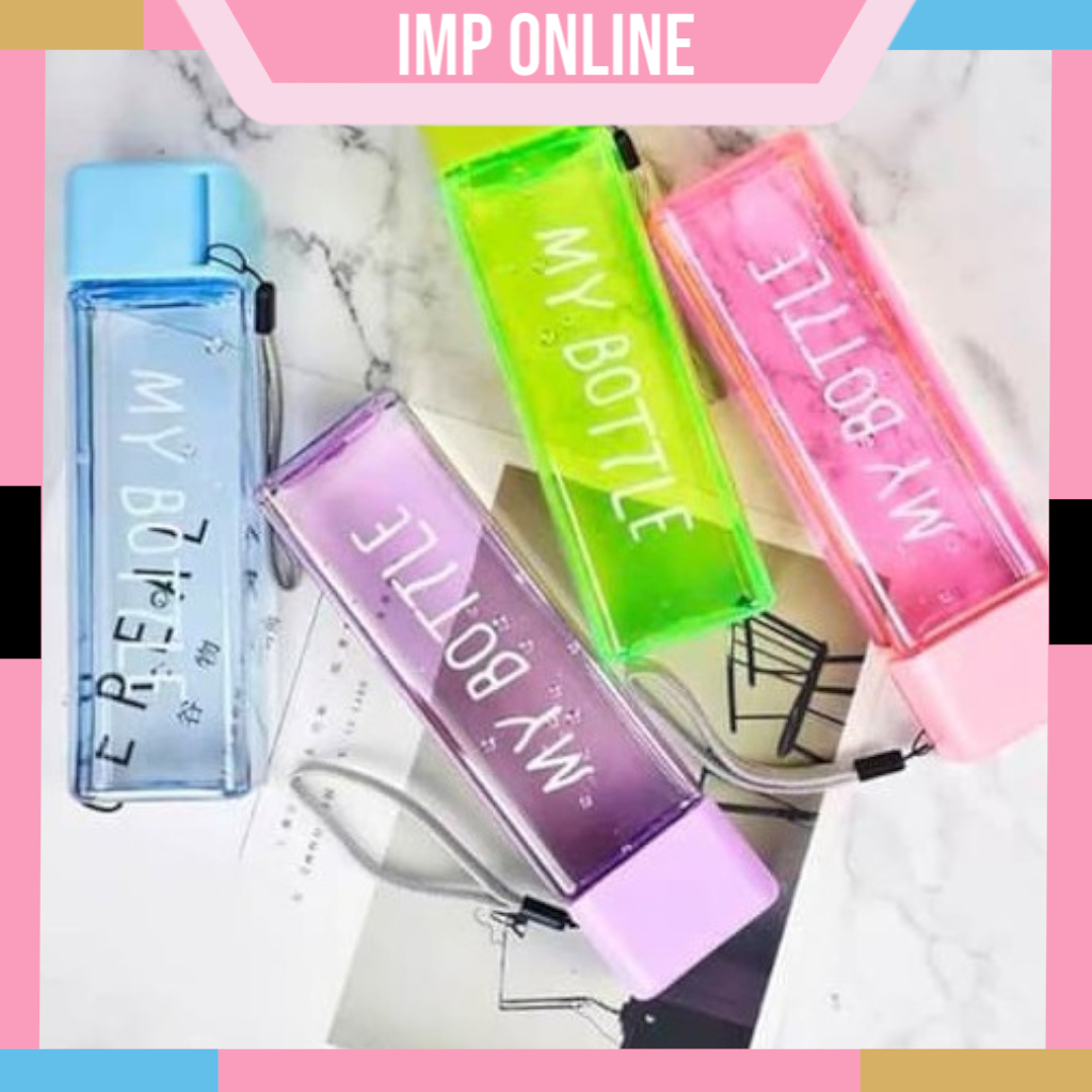 Jual IMP- Botol Air Minum 500ML MY BOTTLE KOTAK BPA Free tali gantung ...