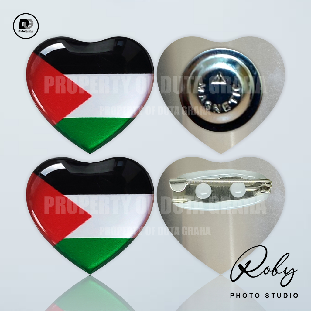 Jual [PIN RESIN] BENDERA PALESTINA LOVE MAGNET PENITI Pin Bros ...