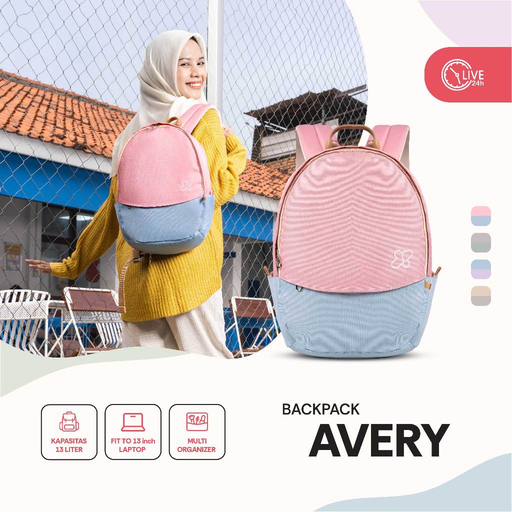 Jual Evernext - Tas Ransel Wanita Tas Sekolah Tas Kuliah Cewek Backpack ...