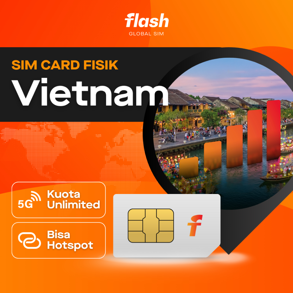 Jual SIM Card Vietnam Unlimited Data Flash Global SIM (Simcard Vietnam, Hanoi, Ho Chi Minh ...