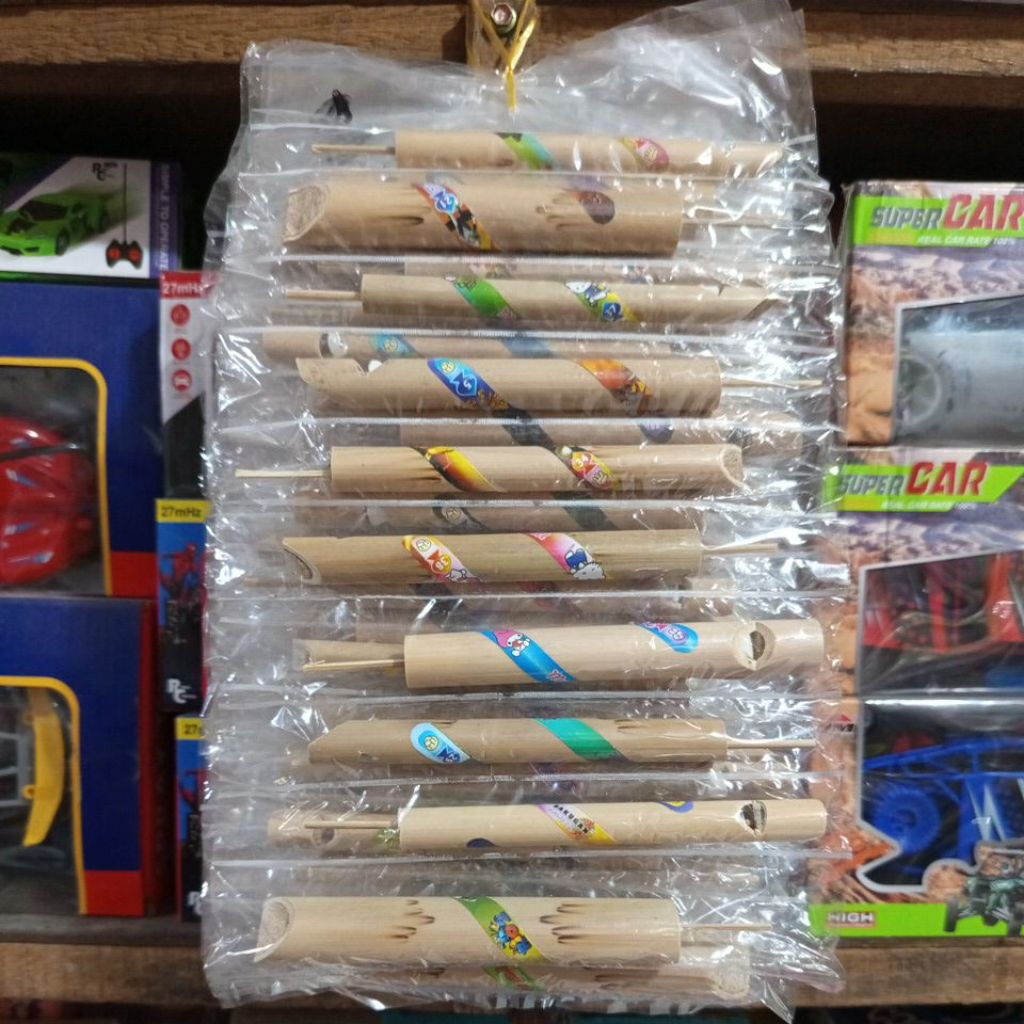 Jual MAINAN ANAK-ANAK JADUL SERULING BAMBU ISI 10 PCS | Shopee Indonesia