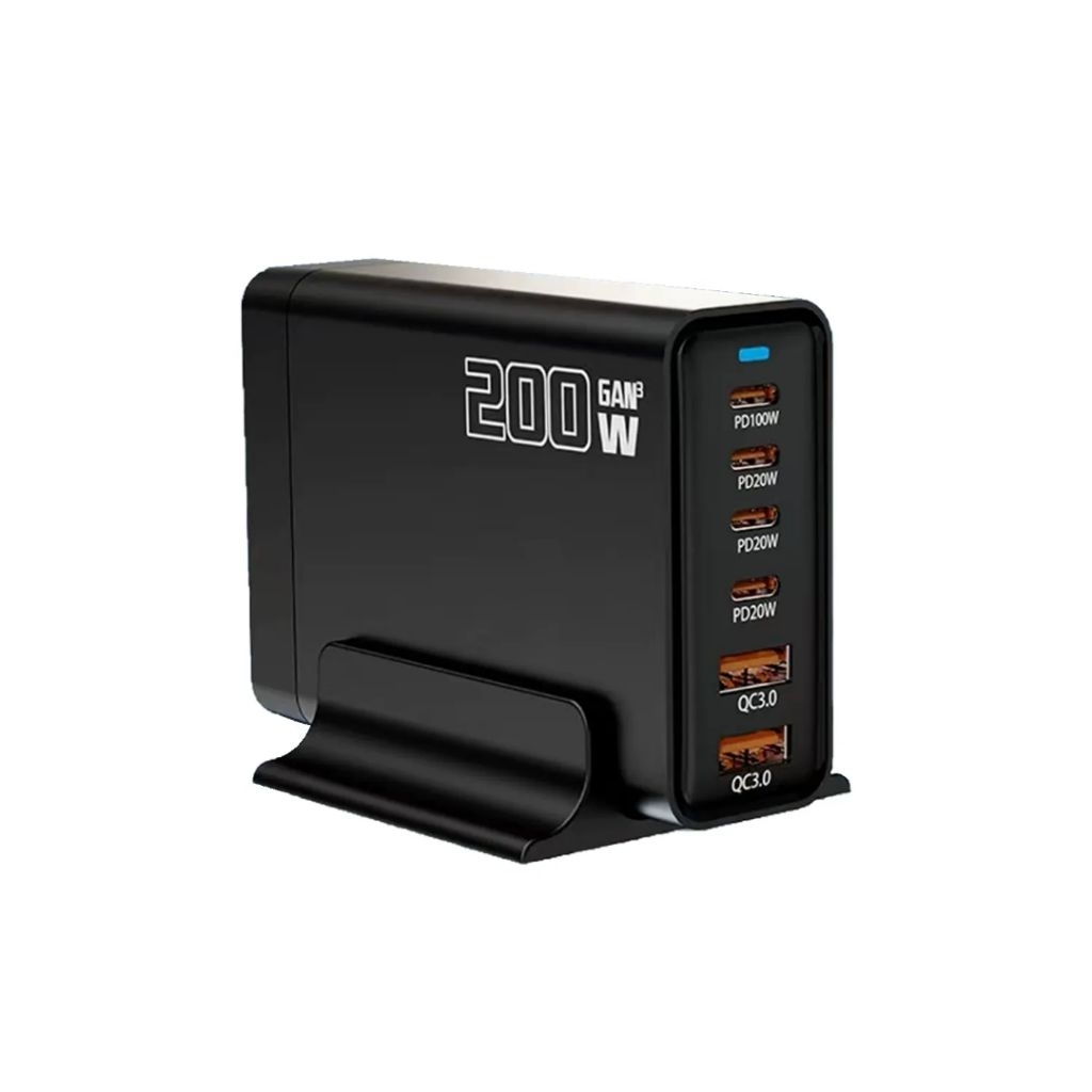 Jual Charger USB Docking Station 6 Port – GaN 200W PD QC Fast Charging ...