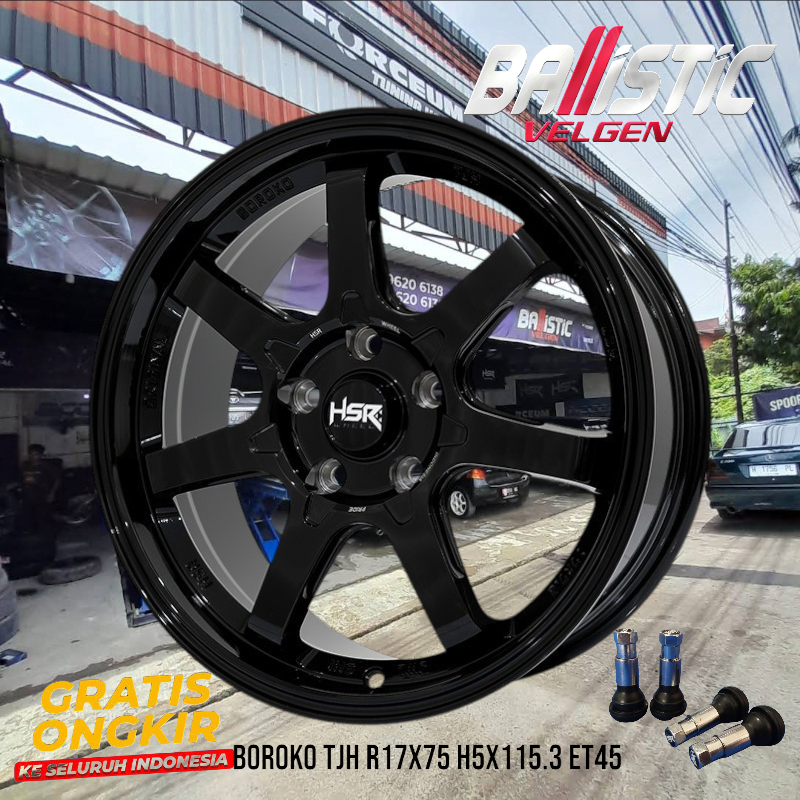 Jual VELG HSR BOROKO TJH R17X75 LUBANG BAUT 5X114,3 UNTUK TERIOS XPANDER CIVIC INNOVA CIVIC FD ...