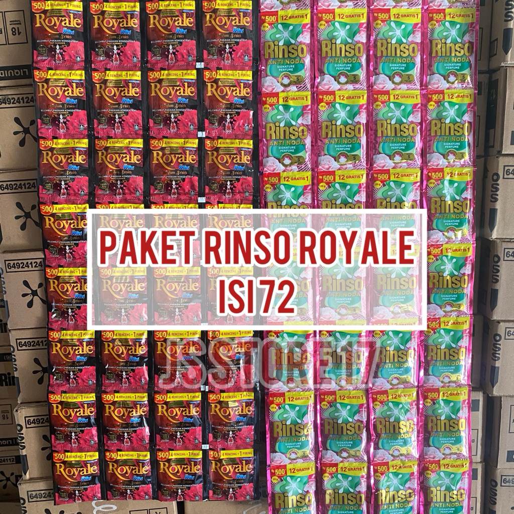 Jual Paket Rinso Royale Isi 72 Saset Pewangi + Detergen Hemat | Shopee ...