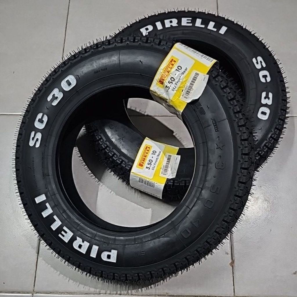 Jual Ban Pirelli SC 30 ukuran 3.50 ring 10 Ban Vespa Super Sprint Px ...