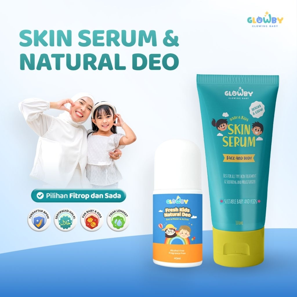 Jual (Glowby) Skin Serum Wajah dan Anak dan Fresh Kidz Natural Deodoran ...