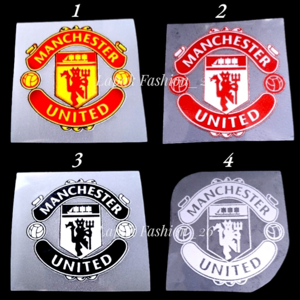 Jual Logo Bola Sablon Setrika DTF MU | Shopee Indonesia