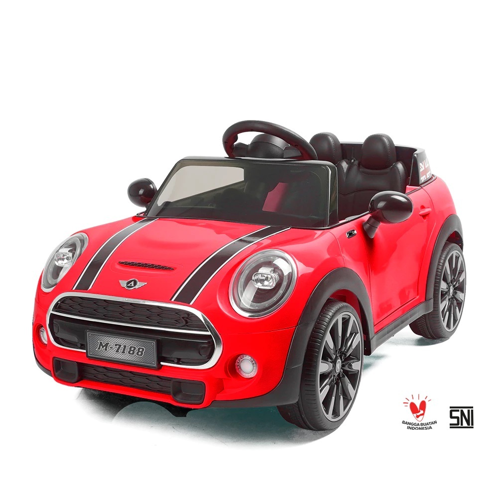Jual Mobil Aki Anak PMB M7188 Dual Mini Cooper Mortein/Mainan Mobil Aki ...