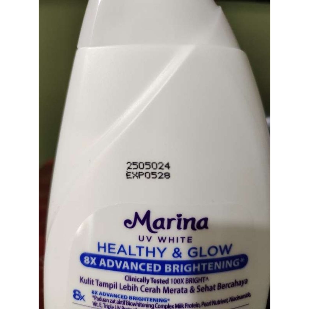 Jual Marina UV White Body Lotion 460ml Original - Healthy Glow / Exp ...