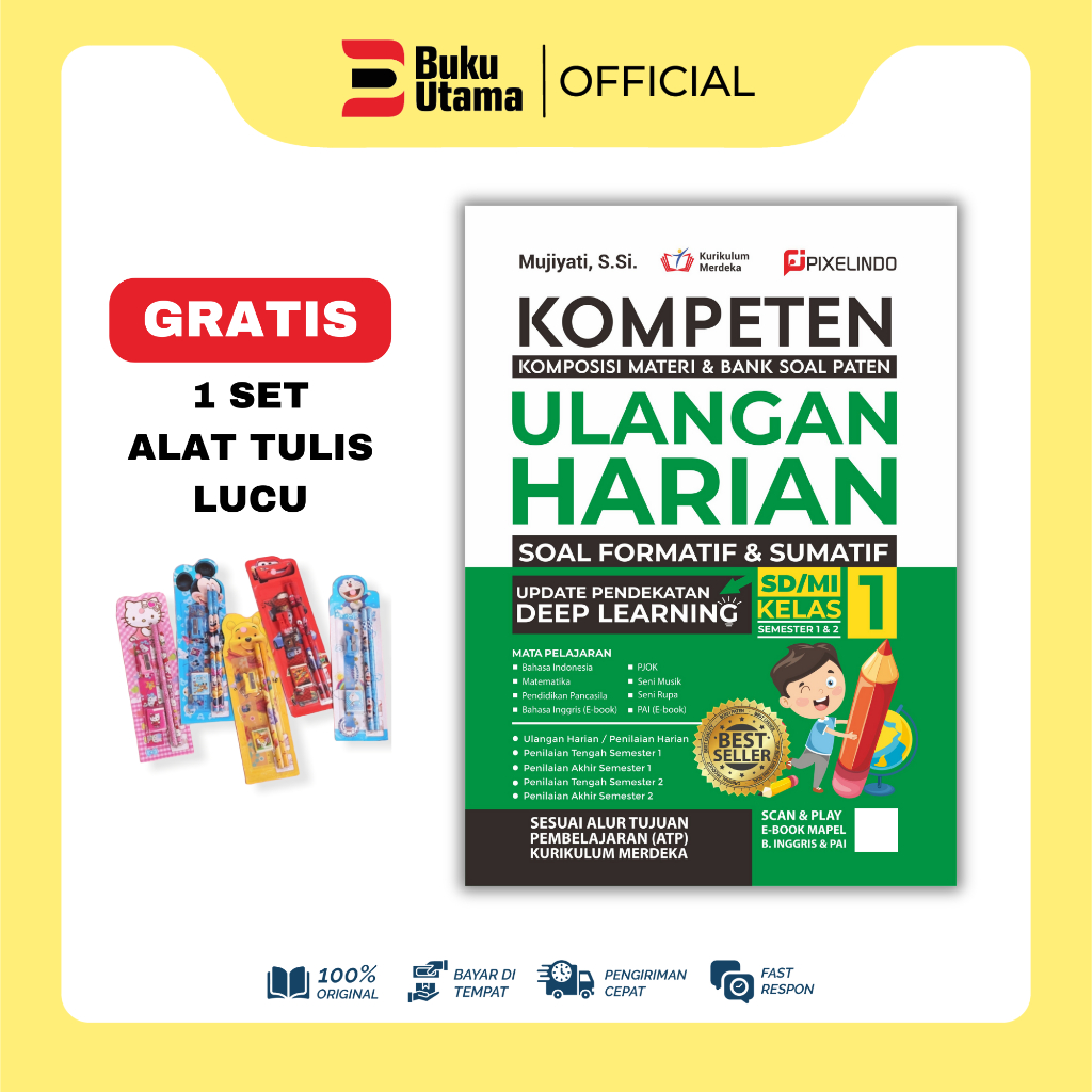 Jual BUKU UTAMA Buku Kompeten Ulangan Harian SD/MI Kelas 1 | Shopee ...