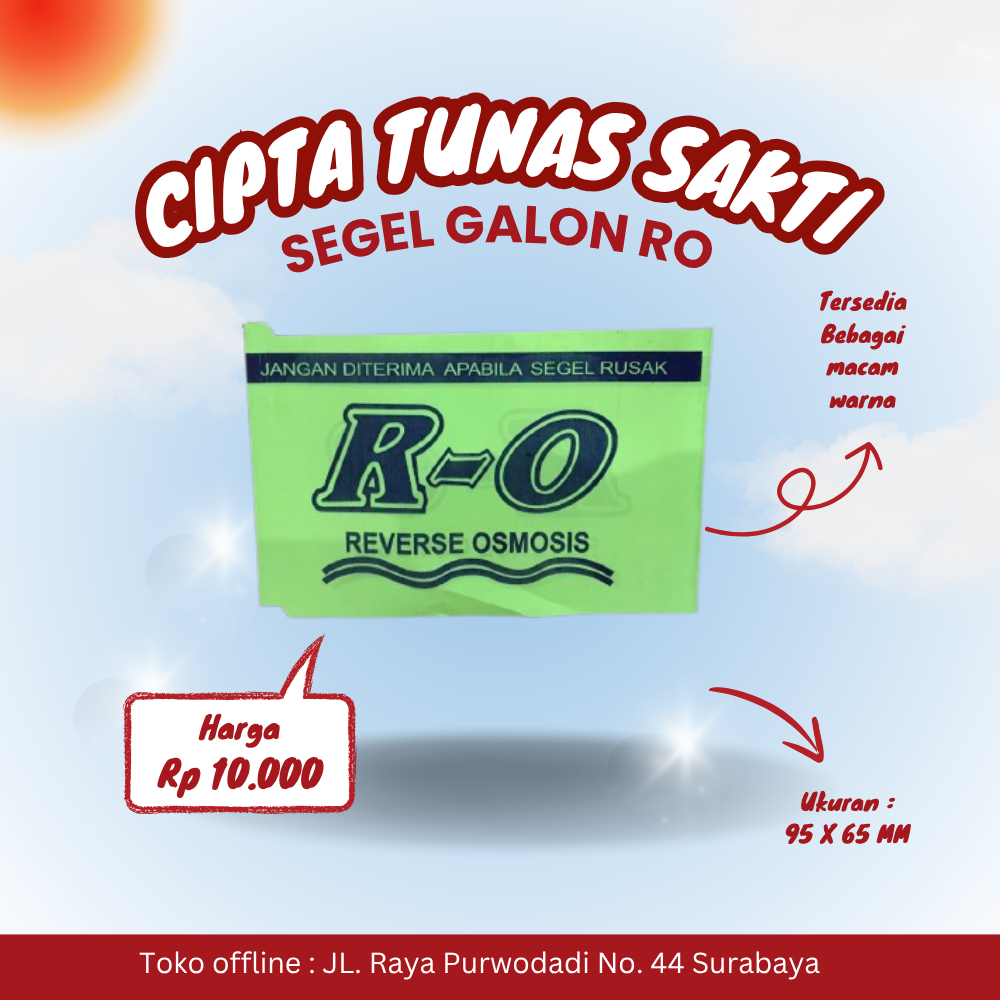 Jual Segel Galon RO ( 1 ikat = 200 pcs ) | Shopee Indonesia