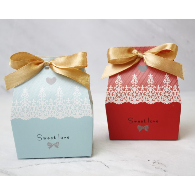 Jual ( 10 pcs ) Box Packaging Mini Cute / Kotak Permen Souvenir Candy ...