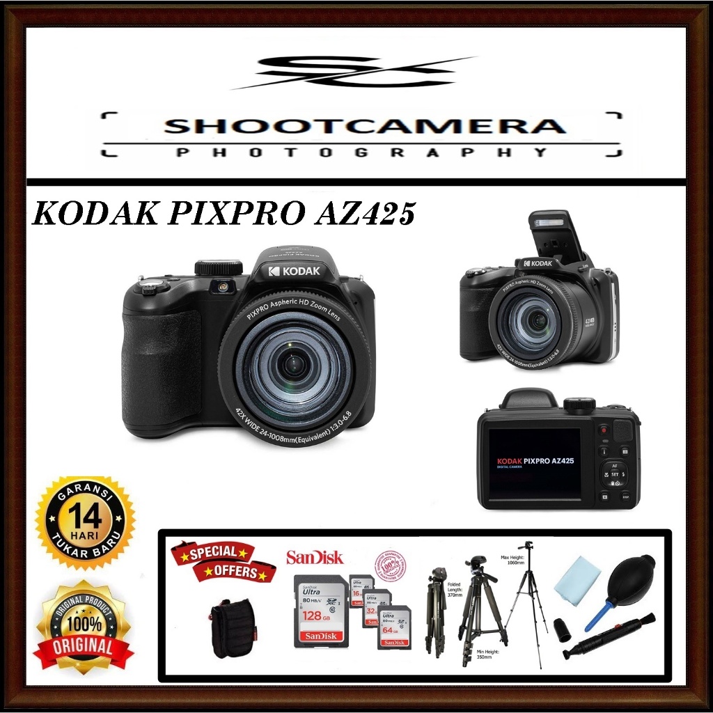 Jual KODAK PIXPRO AZ425 DIGITAL CAMERA PROSUMMER - KODAK AZ425 21MP 42X ...