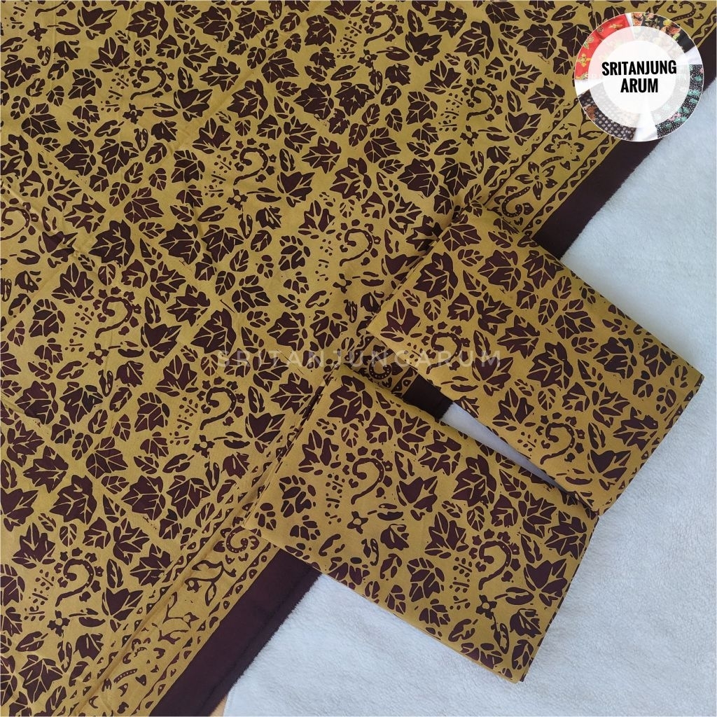 Jual Kain Batik Premium Katun Batik Banyuwangi Cap Coklat Burgundy ...