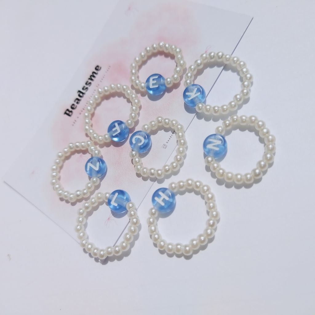 Jual Beadsme [Initial Beaded Rings] WAJIB BACA DESKRIPSI !! | Shopee ...