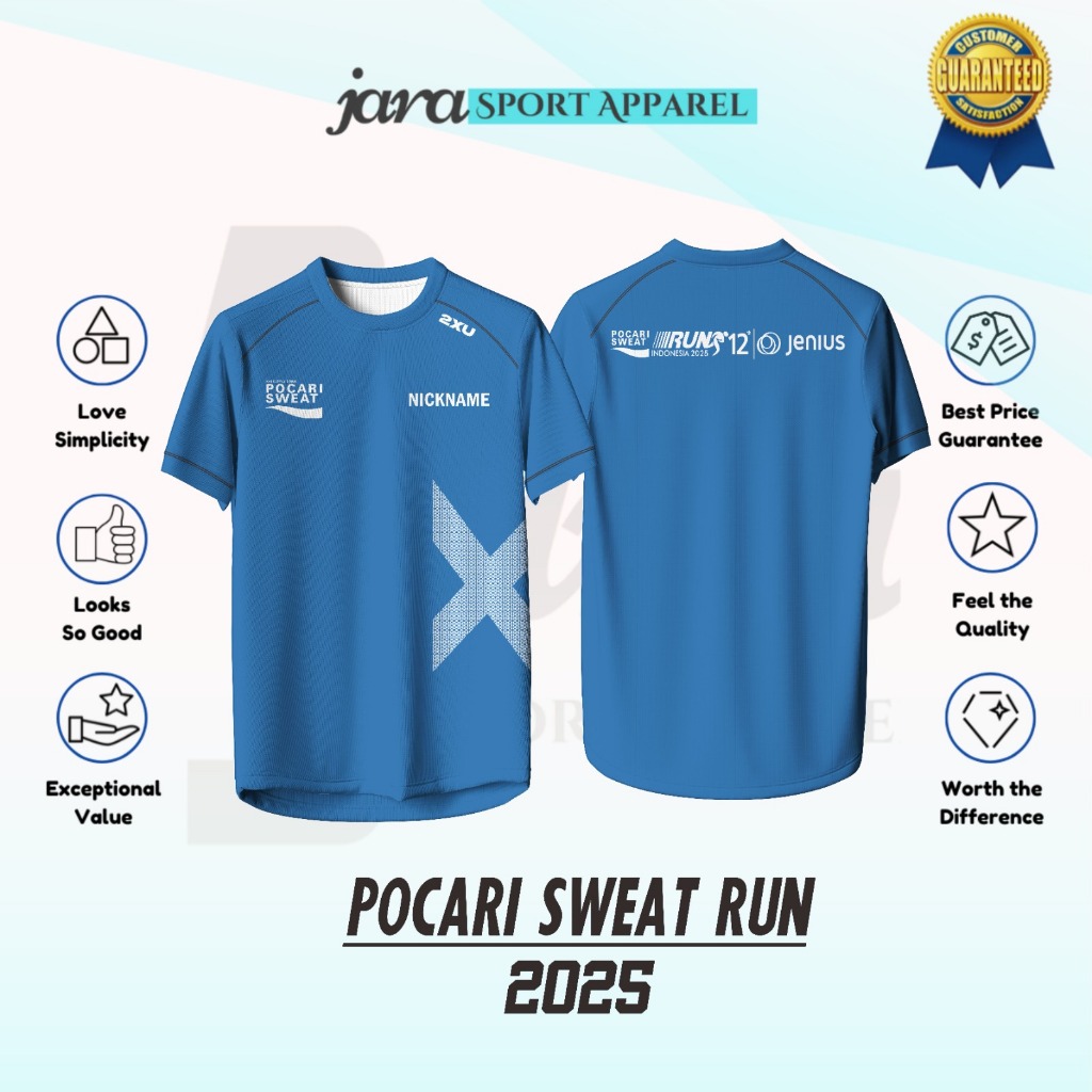 Jual Jersey Lari Pria Wanita POCARI SWEAT RUN 2025 - Baju Olahraga ...