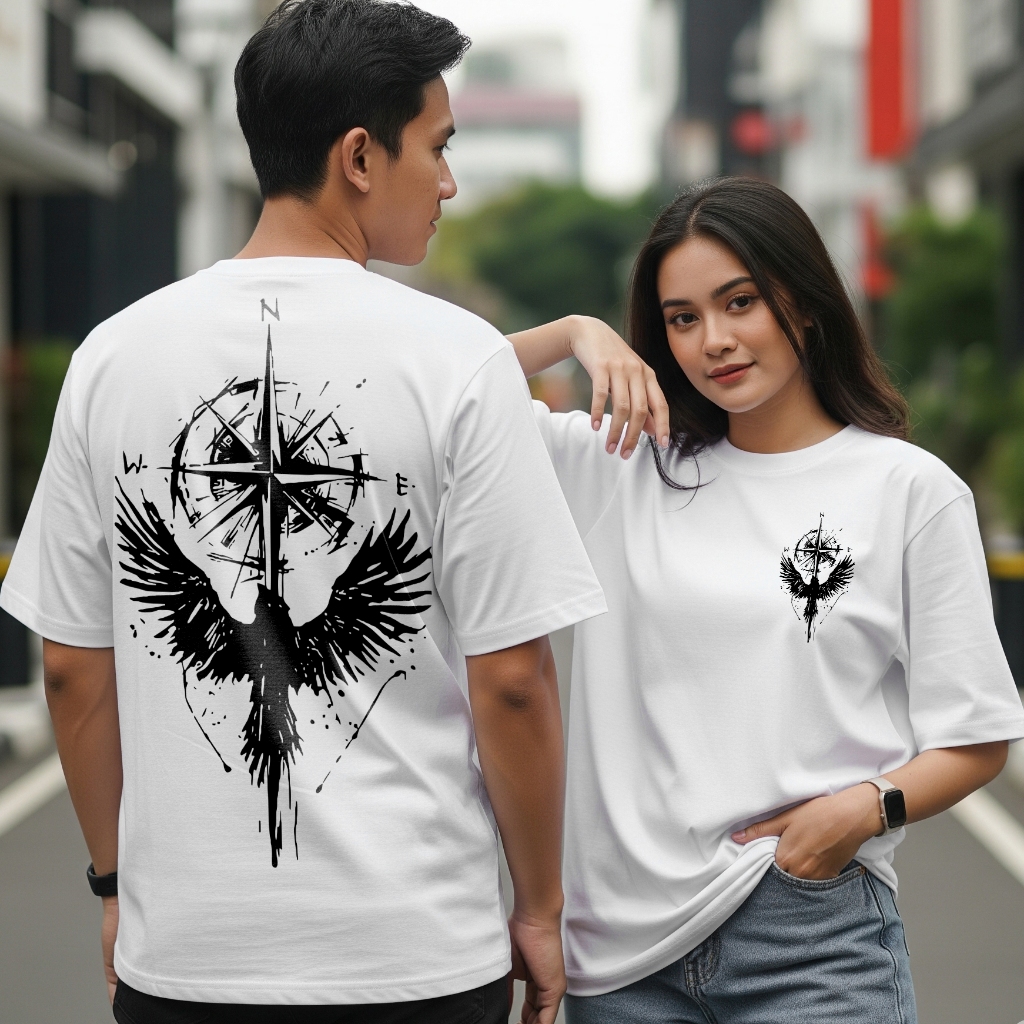 Jual SIGAI Kaos Distro Pria Wanita COMPAS ELANG Premium Terbaru | T ...