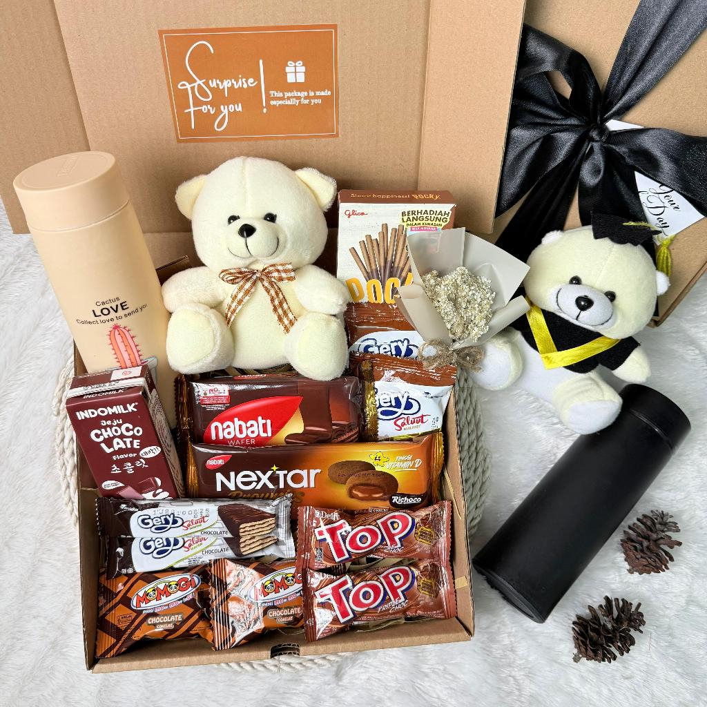 Jual Hampers Snack Coklat Kado Ultah Wisuda Gift Box Sempro Cowok Cewek ...