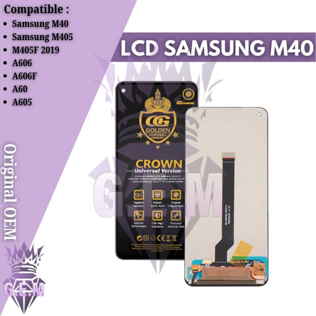Jual LCD SAMSUNG M40 / A60 / A606 / A606F / A605 / M405 /M405F 2019 ...