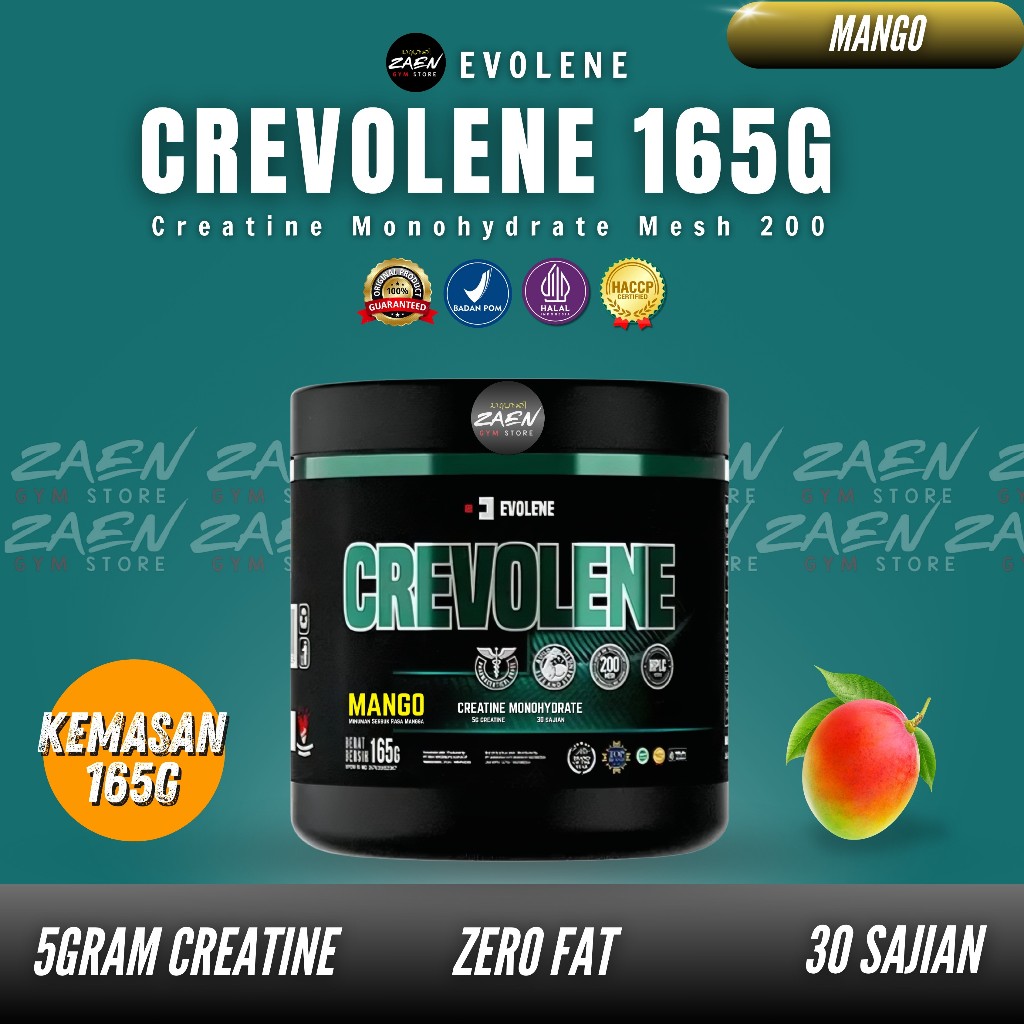Jual Crevolene Monohydrate Evolene - 100% Creatine Monohydrate | Shopee ...