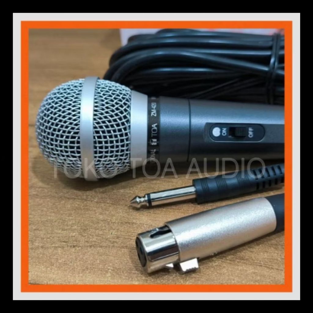Jual MIC MIKROFON KABEL TOA ZM-420 ZM 420 MICROPHONE TOA ORIGINAL | Shopee Indonesia