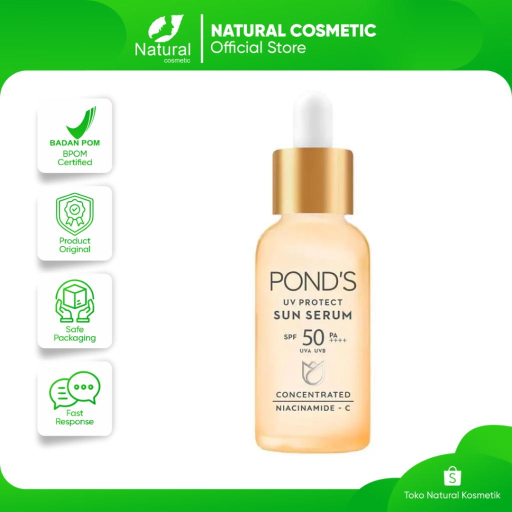 Jual Ponds UV Protect Concentrated Sun Serum SPF 50 30g | Shopee Indonesia