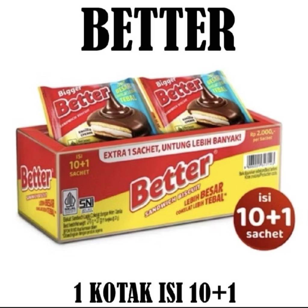 Jual ROMA BETTER SANDWICH BISCUIT RENCENG ISI 10 | BISKUIT BETTER ...