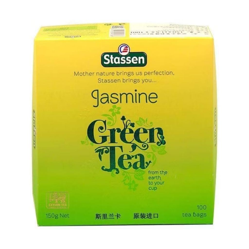 Jual STASSEN JASMINE GREEN TEA 100 Tea Bags | Shopee Indonesia