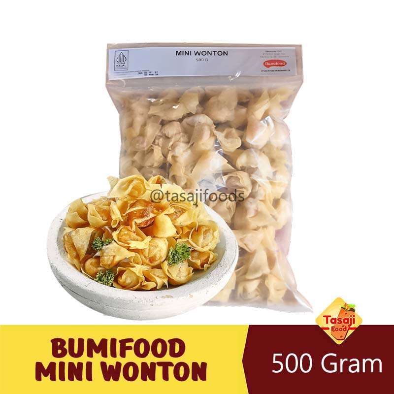 Jual Pangsit Mini Wonton Bumifood 500 gram | Shopee Indonesia