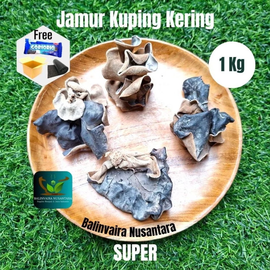 Jual Jamur Kuping Kering 1 Kg - 500gr Super Grade A Hitam | Shopee ...