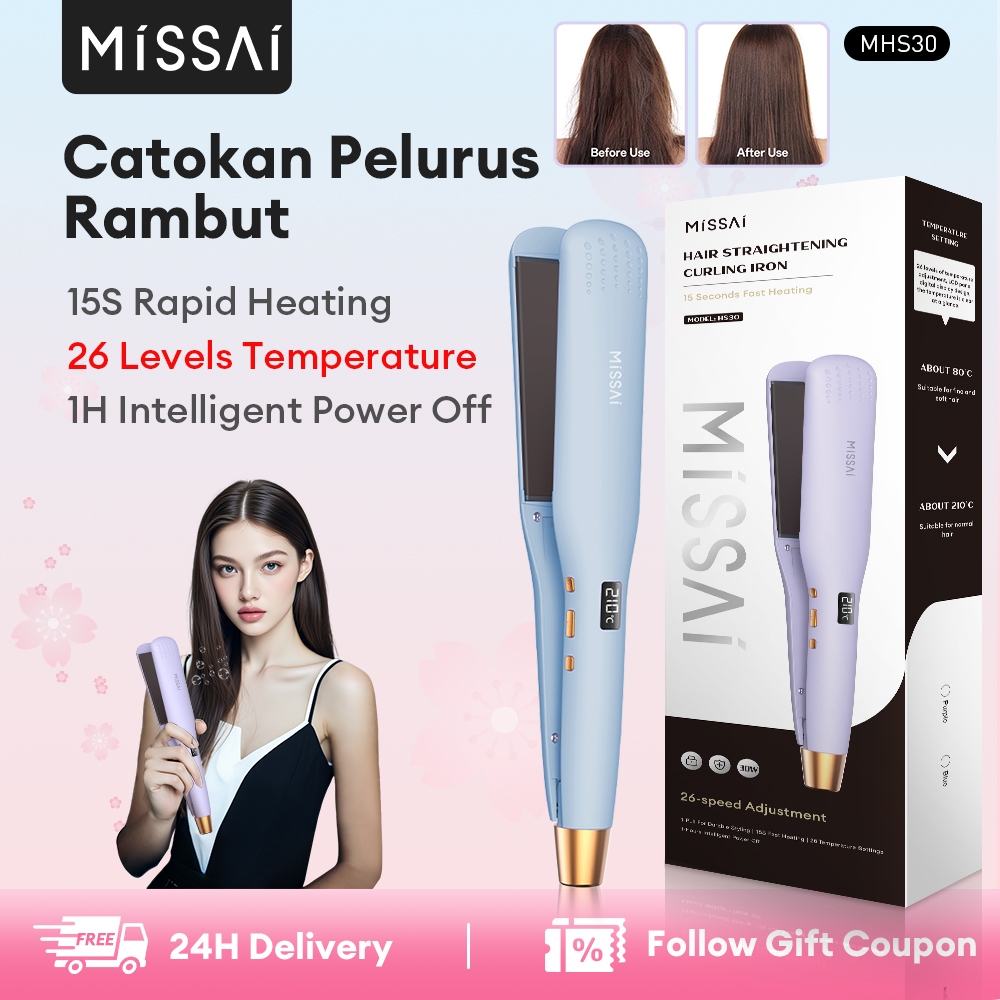 Jual MISSAI Catokan Rambut 2IN1 / Catokan Pelurus Rambut 26 Tingkat ...