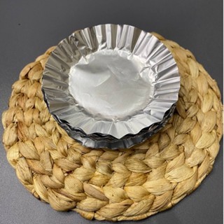 Jual Piring Kue Kertas BULAT Silver Wadah Cake Potong / Piring Ulang Tahun Alumunium Foil ...