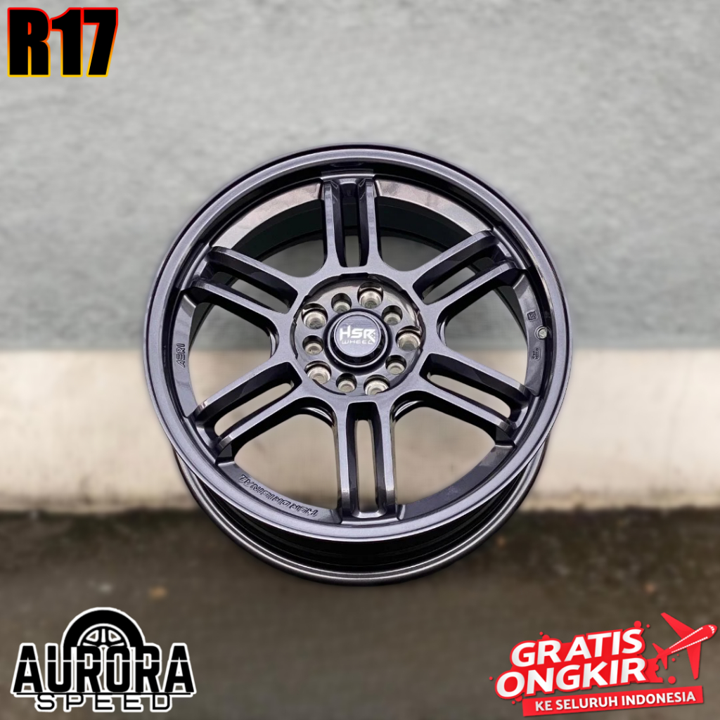 Jual Velg racing ring 17 baut 5 mobil Xpander,Innova,Wish,Ertiga,HRV,Civic,Xtrail tipe HSR AERI ...