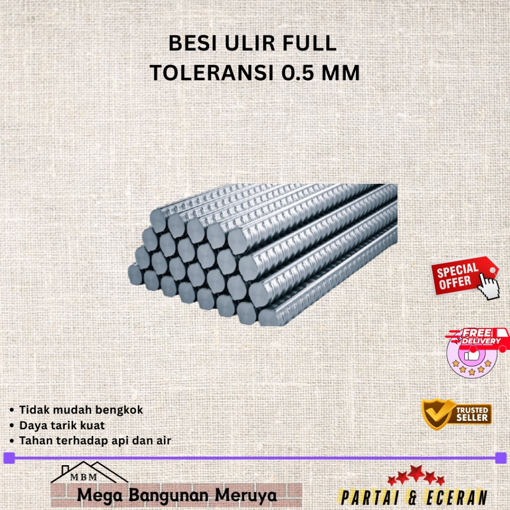 Jual Besi Ulir 13 Terlengkap & Harga Terbaru Mei 2026 | Shopee Indonesia
