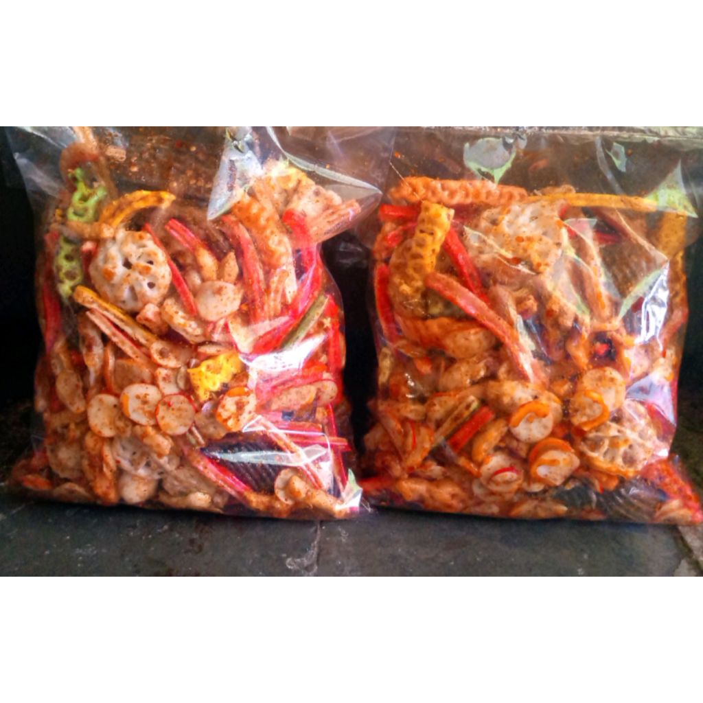 Jual SEBLAK CAMPUR PEDAS DAUN JERUK MIX BASRENG,KERUPUK RAFAEL,KERUPUK ...