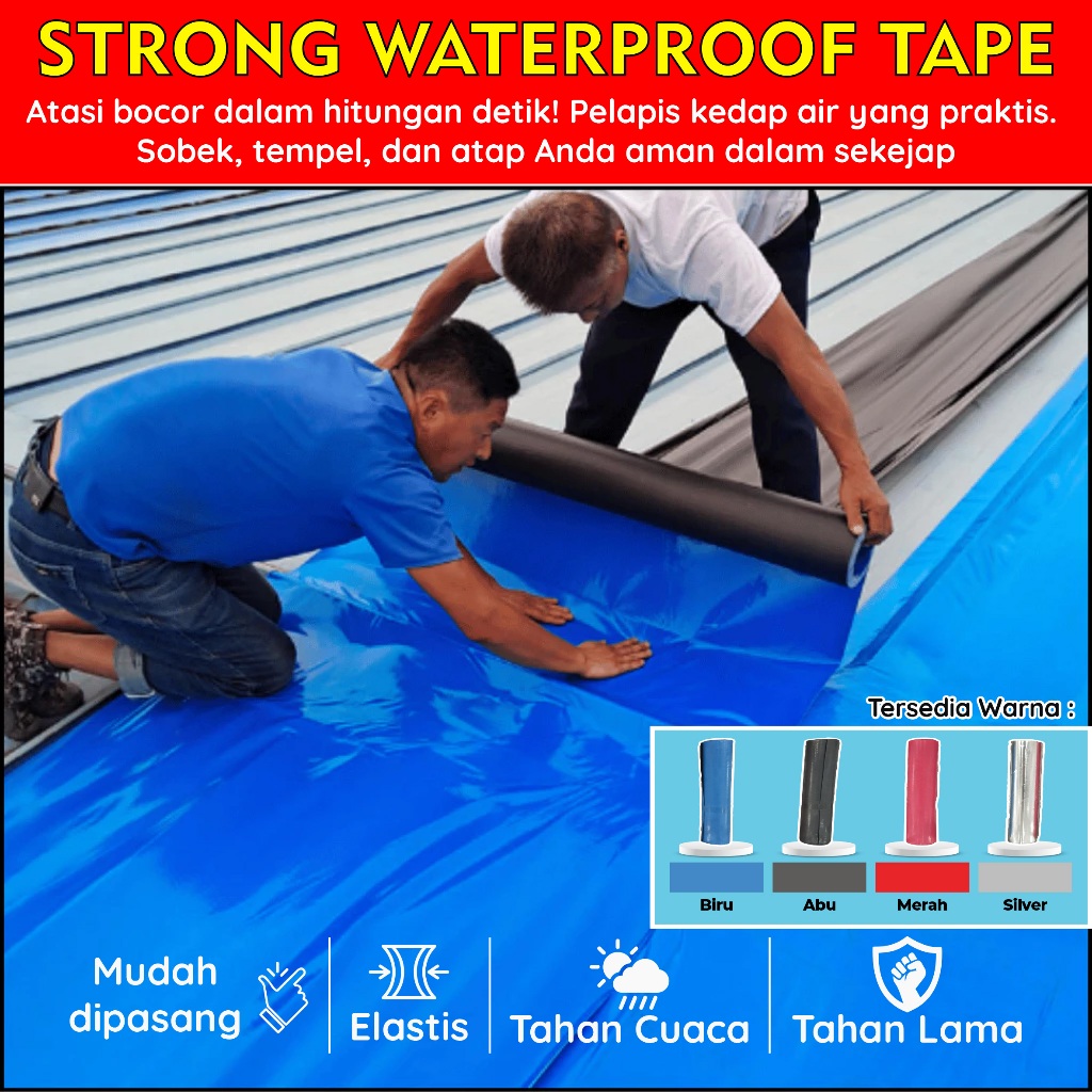 Jual WATERPROOFING MEMBRANE TEMPEL PELAPIS ATAP & DAK BETON ANTI BOCOR ...