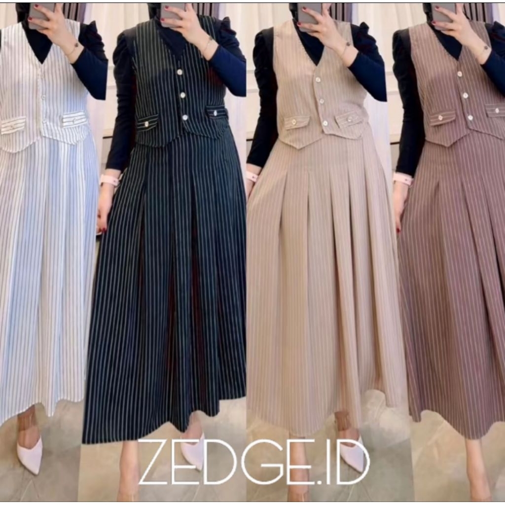 Jual Setelan Vest Dan Rok Korean Style/One Set Rompi Dan Skirt/Blazer ...