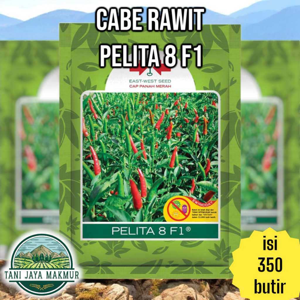 Jual Benih Bibit Cabai Cabe Rawit Pelita 8 F1 350s - Cap Panah Merah ...