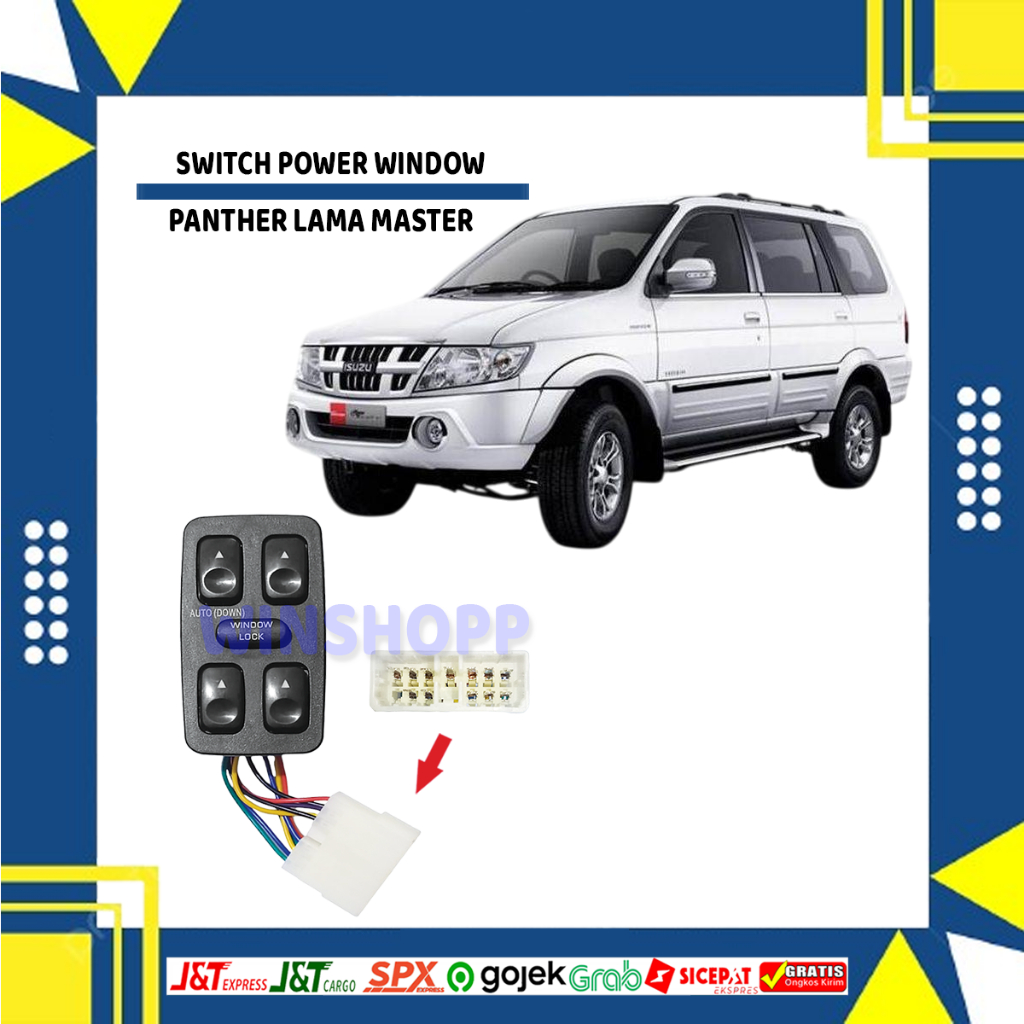 Jual SAKLAR SWITCH POWER WINDOW MASTER PANTHER LAMA | Shopee Indonesia
