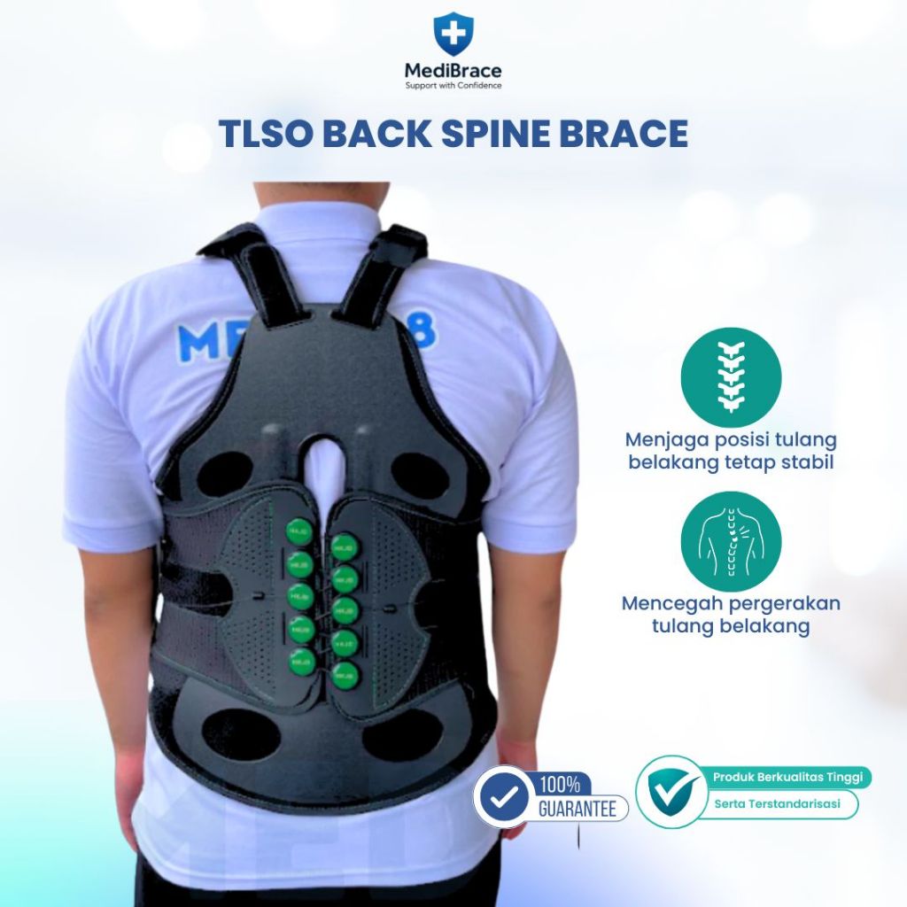 Jual NeoOrtho - TLSO Back Spine Brace With Drawstring Pulley System ...