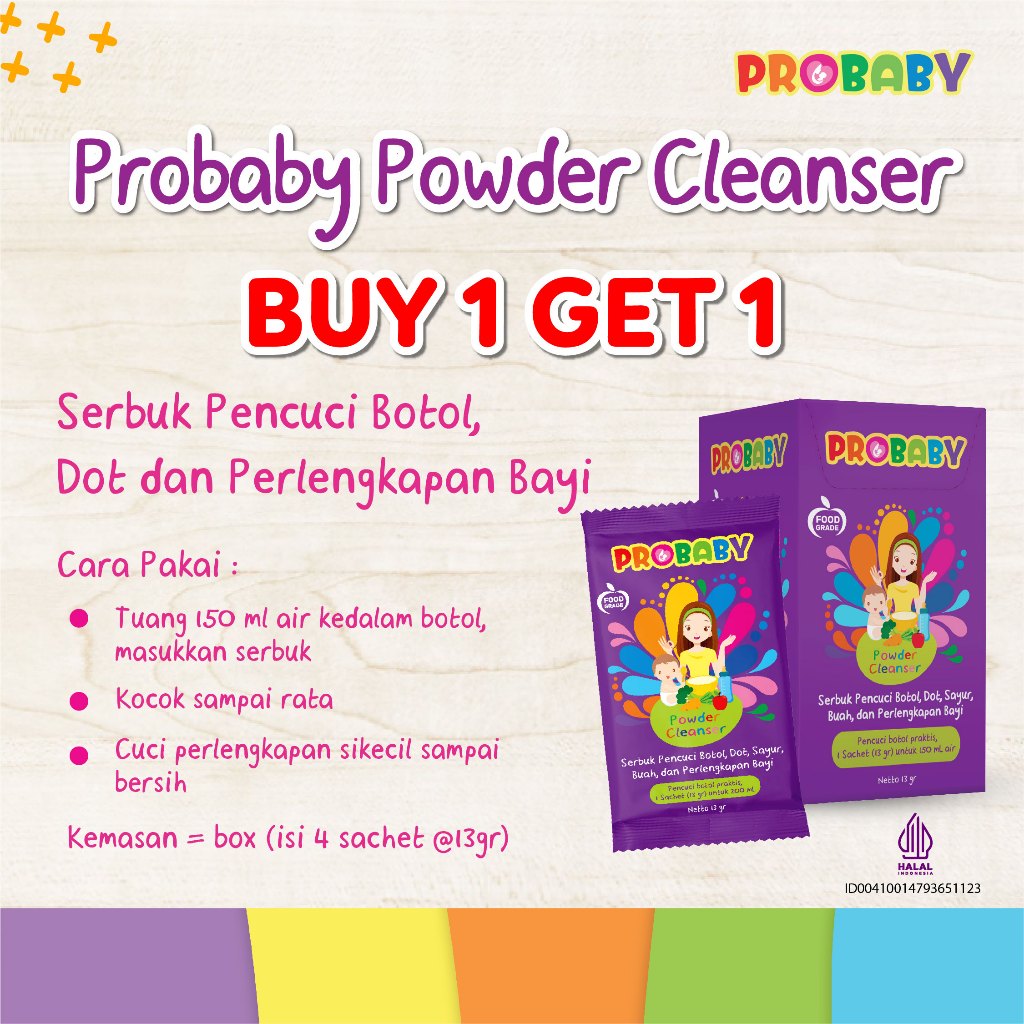 Jual HADIAH PROBABY POWDER CLEANSER BOX @13gr - 4 Sachet | Shopee Indonesia