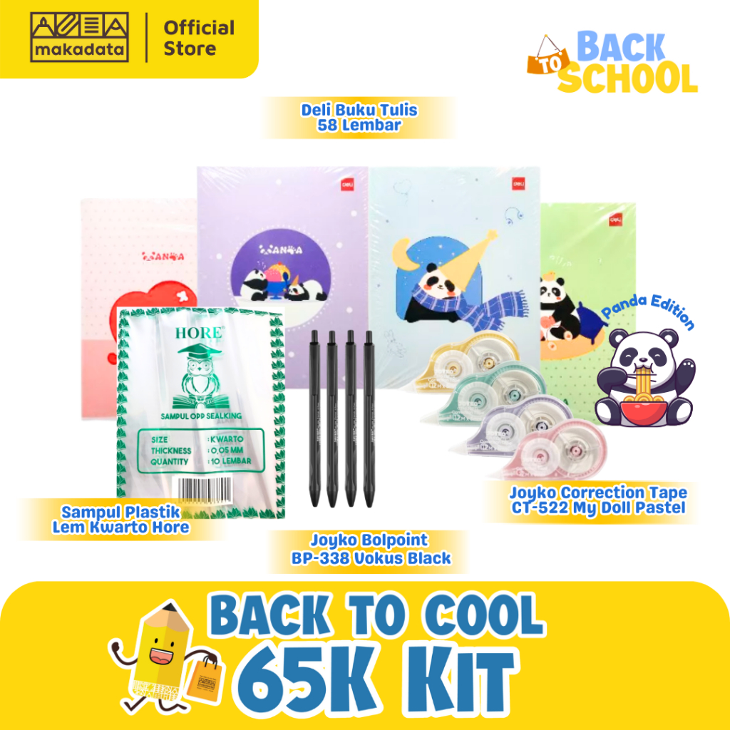 Jual PAKET ATK 65K (BACK TO SCHOOL EDITION) | Shopee Indonesia