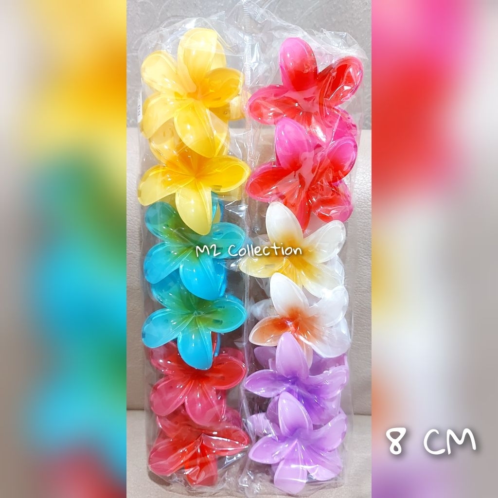 Jual JEPITAN KAMBOJA JEPITAN RAMBUT IMPORT MOTIF BUNGA KAMBOJA JUMBO ...