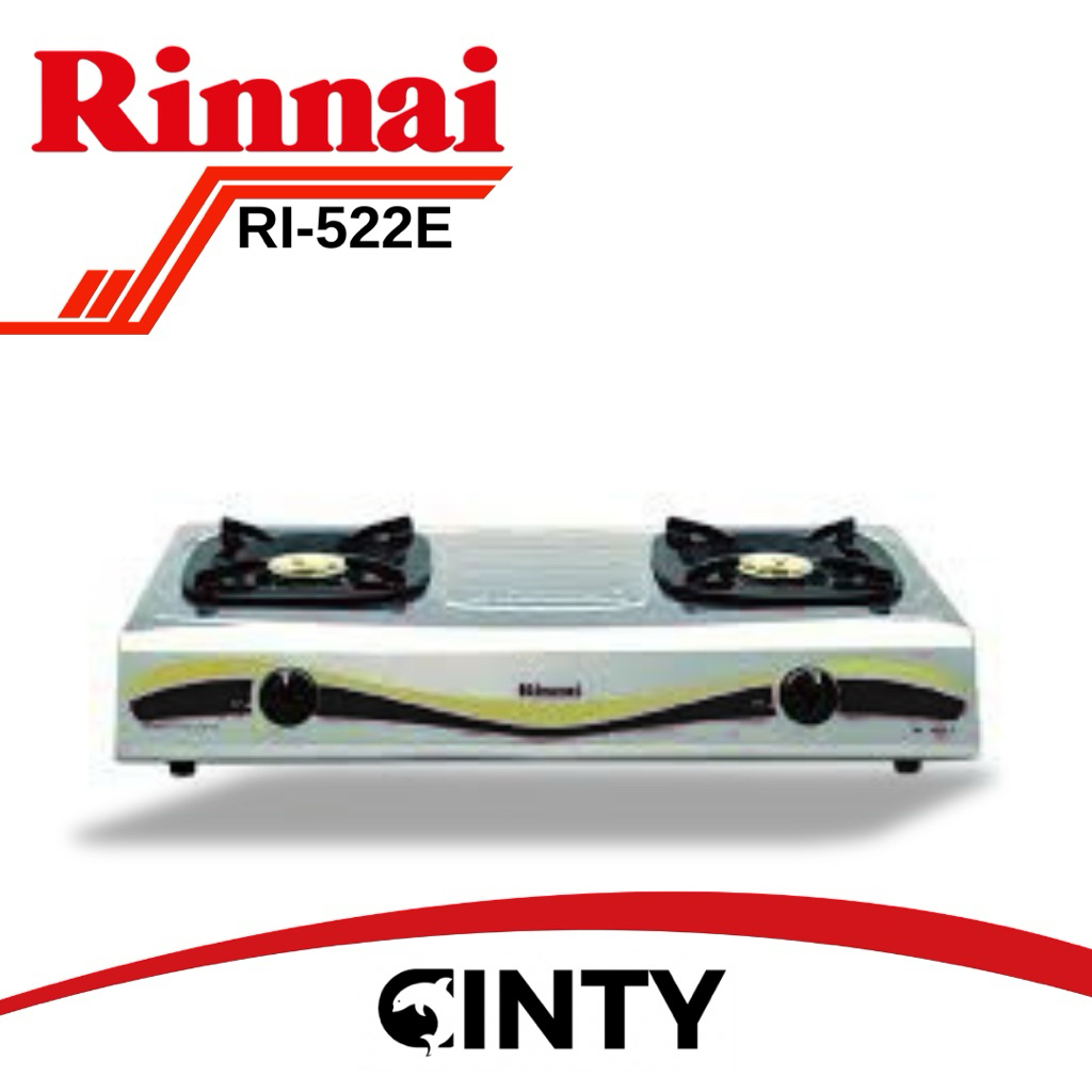 Jual Kompor Rinnai 2 Tungku RI-522E , Api besar , body kokoh | Shopee ...