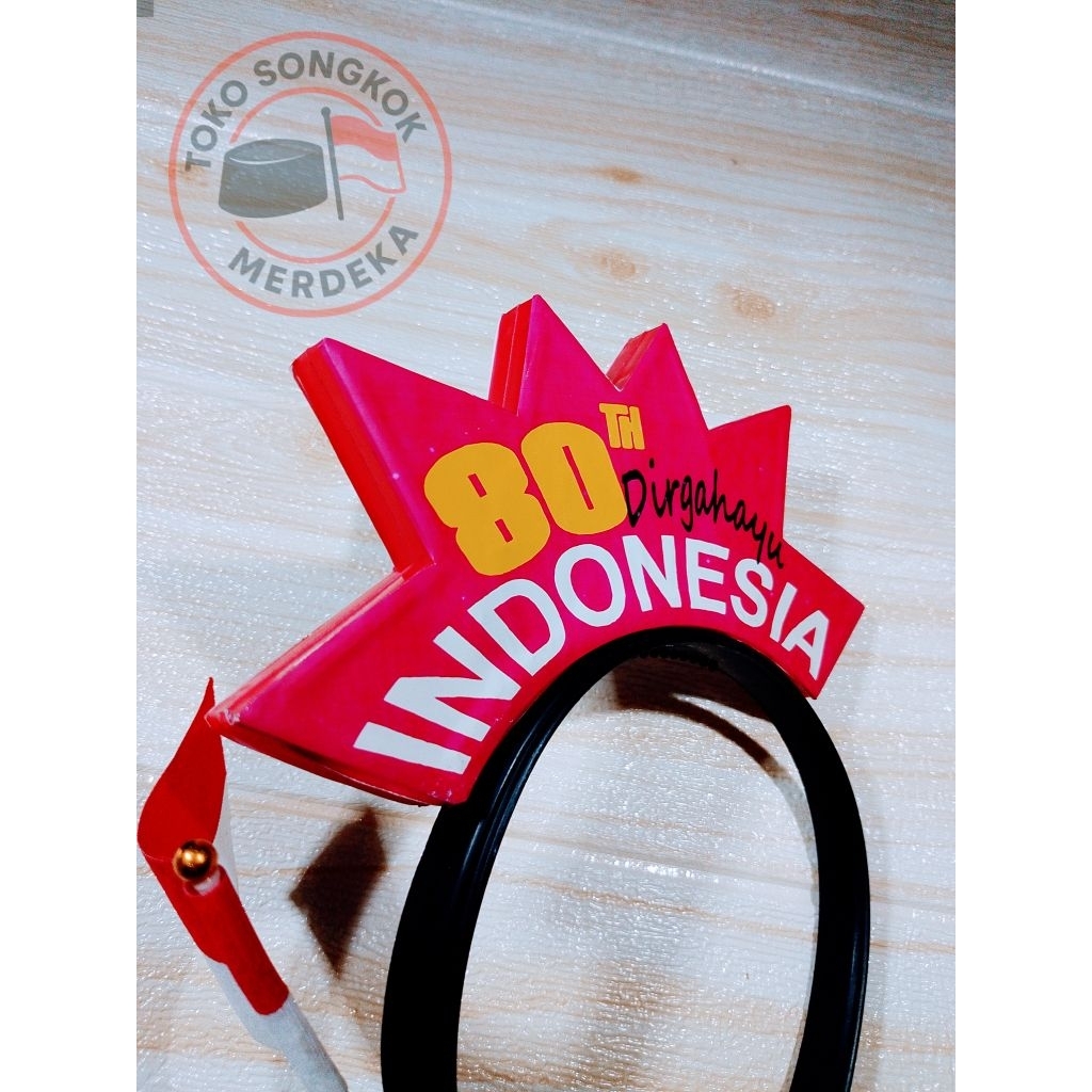 Jual Bando Mahkota Merah Putih Dirgahayu RI 17an Agustusan | Shopee ...